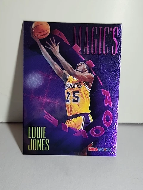 EDDIE JONES 1994-95 Hoops #FAR-8 Basketball Lakers FOIL MAGIC'S ALL ...