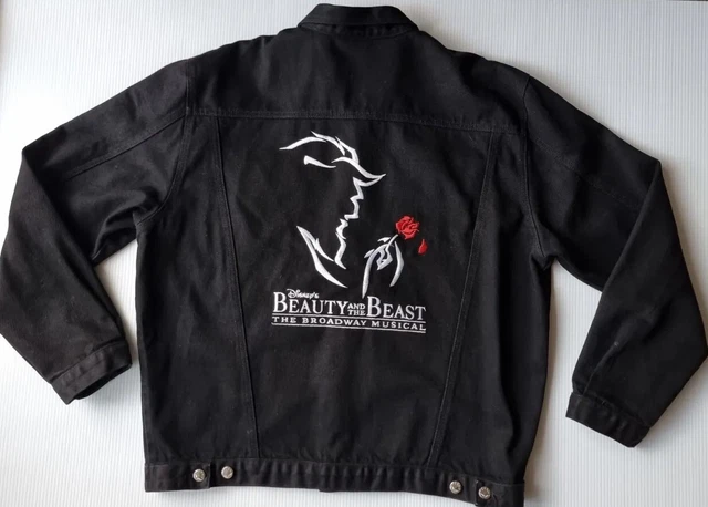 OFFICAL DISNEY BEAUTY & The Beast The Musical Jacket Black Denim Size ...