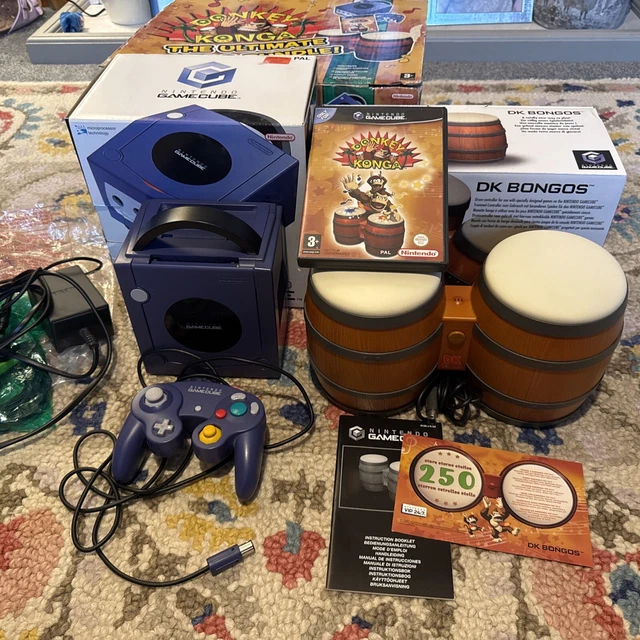 NINTENDO GAMECUBE DONKEY Konga the Ultimate Bongo Bundle £230.00 ...