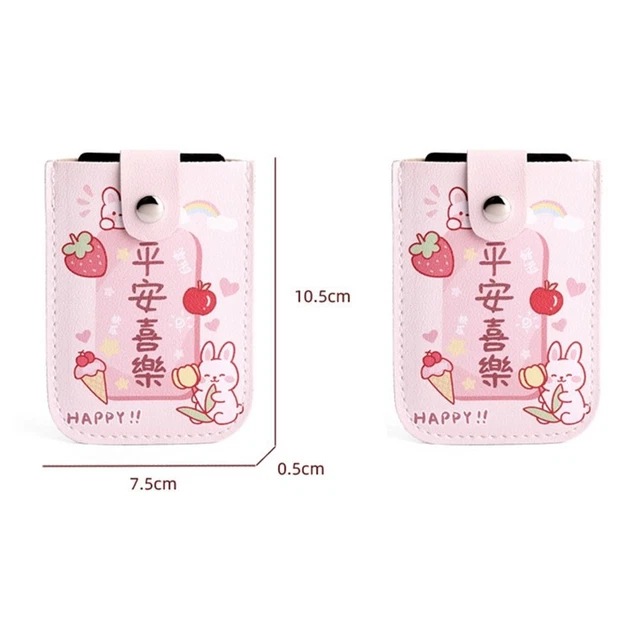 PULL-OUT TYPE ID Card Holder Laminated Concealed PU Leather Purses Men ...