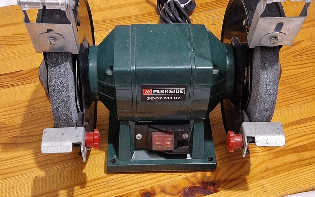 PARKSIDE PDOS200B2 DOUBLE Bench Grinder 150mm 230V 200W (working) £34. ...