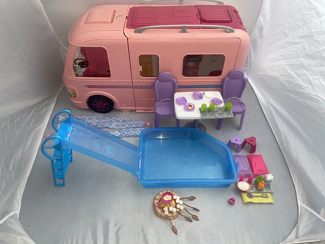 BARBIE DREAM CAMPER Caravan Van doll Vehicle Bus RV Figure Playset ...