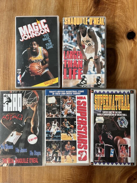 NBA BASKETBALL VHS of Shaquille O’Neal, Magic Johnson, Supernatural ...