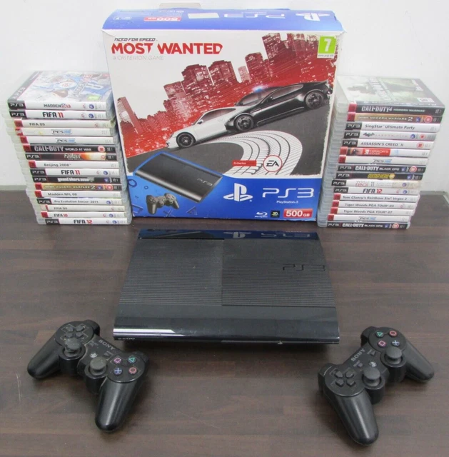 SONY PLAYSTATION 3 PS3 Super Slim CECH-4003C Charcoal Black w/ Box ...