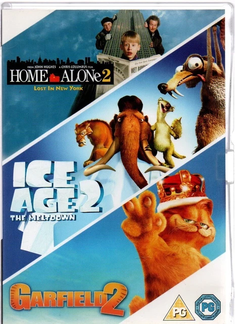HOME ALONE 2: Lost in New York/ Ice Age 2: Meltdown/ Garfield 2 (triple ...