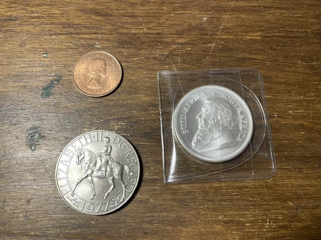 SILBERMÜNZE KRÜGERRAND 2026 1 Oz ST + Gedenkkrone Queen Elizabeth ...