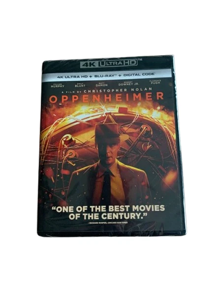 OPPENHEIMER 4K UHD Blu-ray Atomic Emily Blunt Cillian Murphy Downey Jr ...