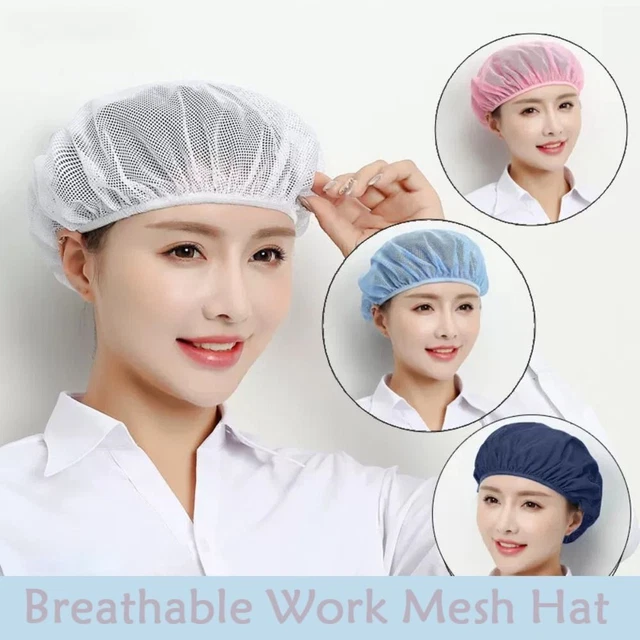 SANITARY CHEF HAT Hair Nets Cooking Hygienic Cap Hotel Restaurants $6. ...