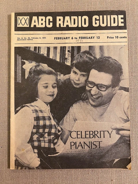 VINTAGE RADIO - rare collectable ABC Radio Guide Vol 8 No 30 2 Feb 1971 ...