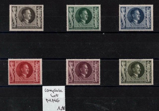 GERMANY WW II, Adolf Hitler, Nazi, Führer, complete birthday set EUR 3 ...