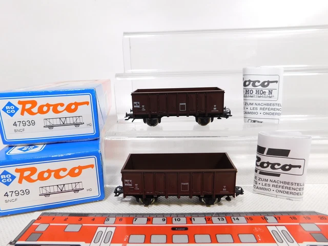 DO464-0, 5 #2X Roco H0 Dc 47939 Freight Car High SNCF Nem Kk Kkk Mint ...
