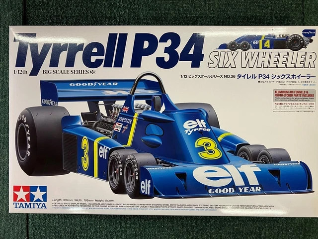 TYRELL P34 SIX Wheeler 1/12 Big Scale Series Plastic Model Car Tamiya £ ...