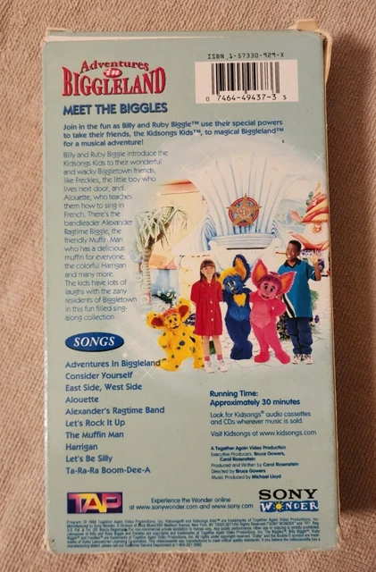 KIDSONGS ADVENTURES IN Biggleland Meet the Biggles VHS Video Tape 1998 ...