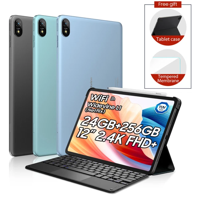 BLACKVIEW 12 INCH Tab18 Tablet 24GB+256GB Android 13 8800mAh Widevine ...