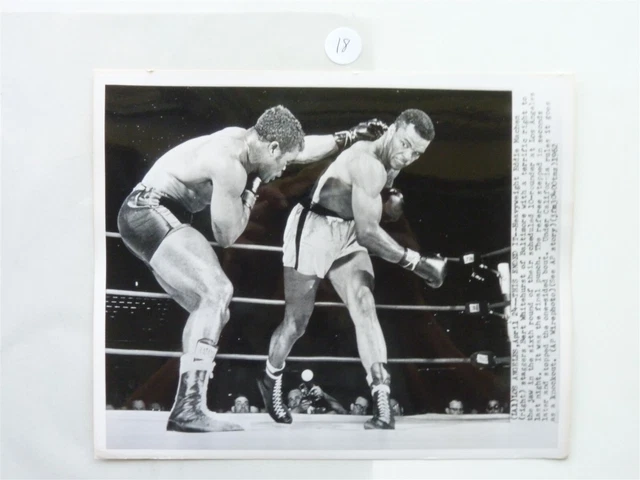 VINTAGE ORIGINAL PHOTO BOXE1960.s EDDIE MACHEN VS BERT WHITEHURST NO18 ...