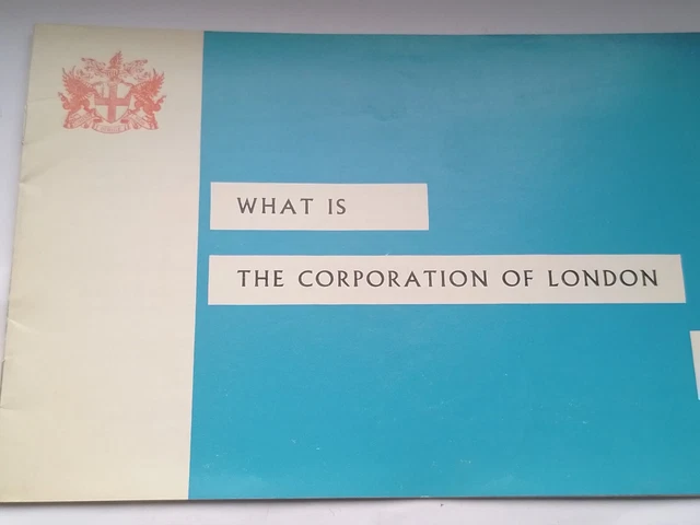 VINTAGE OLD GUIDE leaflet What is The Corporation of London Information ...