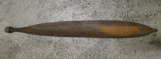 OLD AUSTRALIAN ABORIGINAL Hunting Woomera Spear Thrower Spinifex Resin ...
