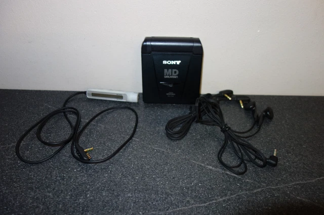 SONY PERSONAL MD Minidisc Player Walkman Black MZ-E32 Remote Control ...