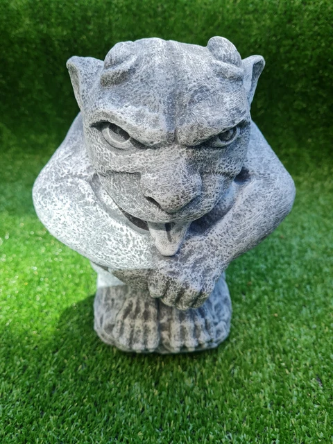 HORNED DEVIL, GOTHIC Gargoyle Outdoor Garden Ornament/Statue £24.99 ...