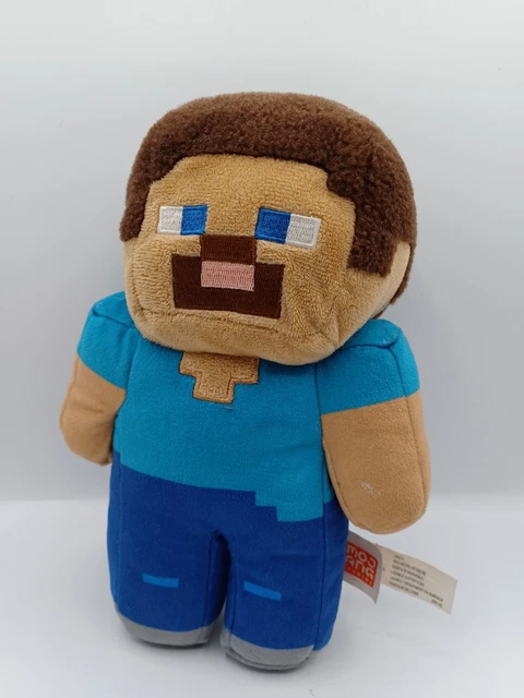 MINECRAFT STEVE SOFT Toy Plush 9” Mojang / Mattel 2022 A Minecraft ...