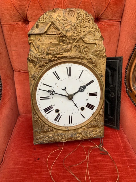FRENCH ANTIQUE Comtoise Wall Clock £167.10 - PicClick UK