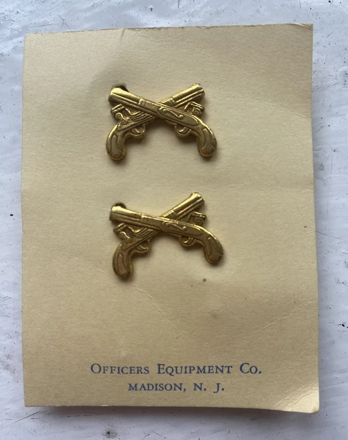 WW2 US ARMY MP Military Police Officers Collar Branch of Service Collar ...