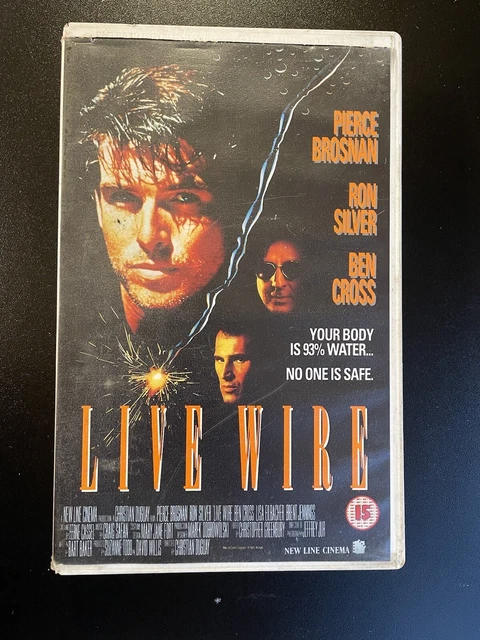 LIVE WIRE (VHS) 1992 Big Box Pierce Brosnan, Ron Silver Action Movie £9 ...