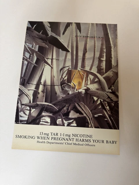 ORIGINAL VINTAGE BENSON & Hedges Cigarettes B&H Magazine Advert Poster ...
