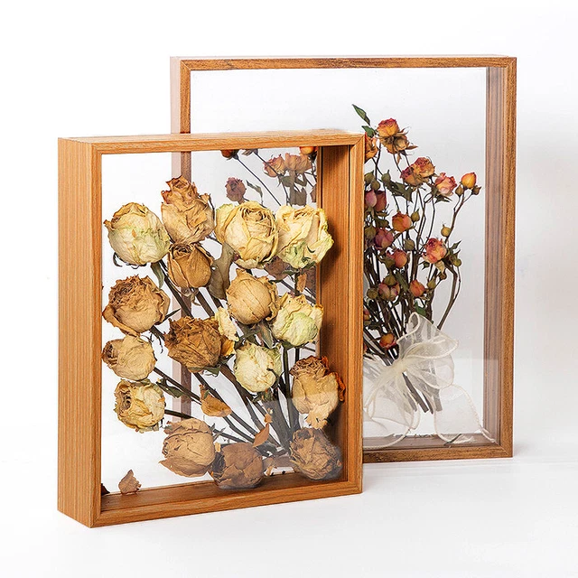 3D SHADOW DEEP Box Photo Frame Free Standing Dry Flower Display Frames ...