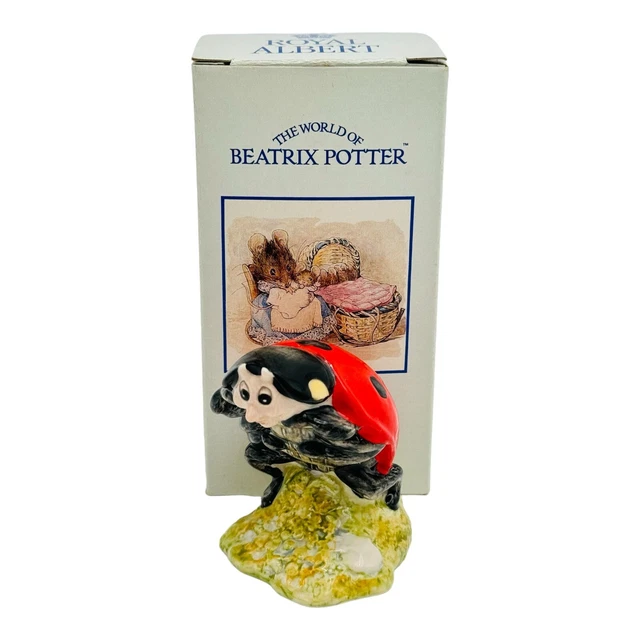 ROYAL ALBERT BEATRIX Potter Mother Ladybird Figurine 1989 IN BOX £92.81 ...