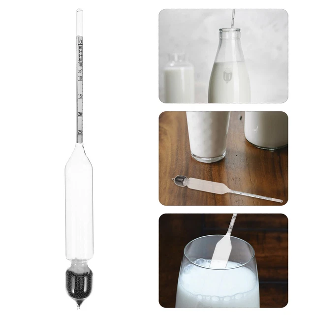 KITCHEN LACTOMETER Hydrometer for Measure Milk Convenient Glass ...