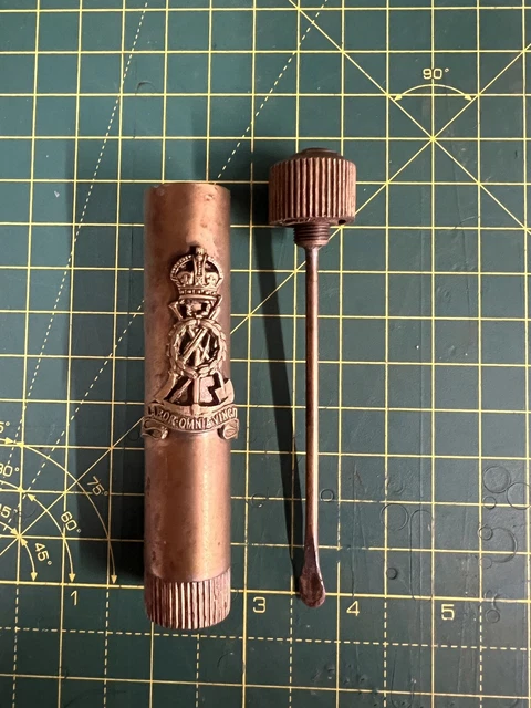 TRENCH ART WW1 Gun Oiler Royal Pioneer Corps, Brass £10.50 - PicClick UK