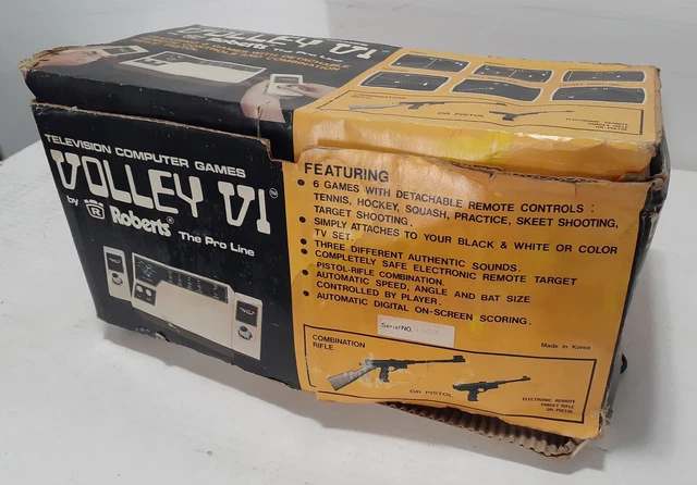 VINTAGE VIDEO GAME Computer Console System Roberts Volley VI 6 Korea ...