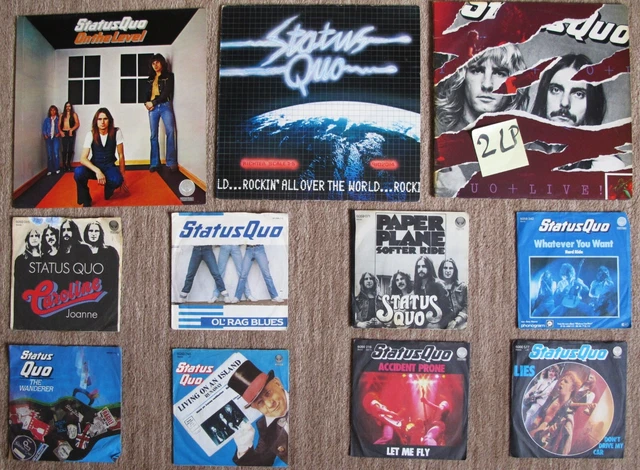 STATUS QUO 4X LP Level Rockin Live +8x Single 7", VG/ Ex EUR 29,90 - PicClick DE