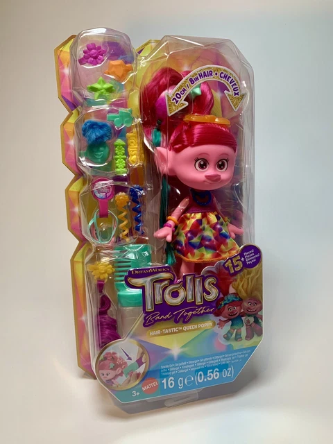 DREAMWORKS TROLLS BAND Together Doll & 15+ Accessories, Hair-tastic ...