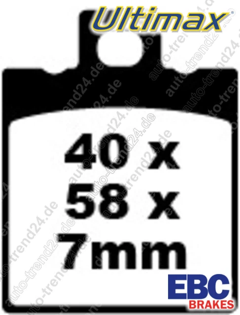 EBC BLACKSTUFF BREMSBELÄGE u.a.: Moto Guzzi Centauro, Bj. 1997-2001 EUR 17,46 - PicClick DE