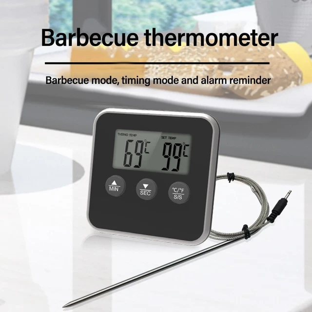 MEAT DIGITAL FOOD Temperature BBQ Grill Timer Heat Meter Cooking ...