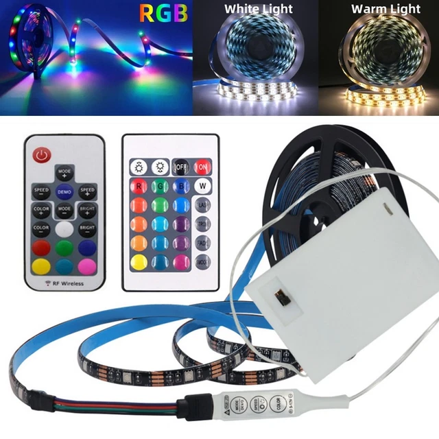 5V USB LED Strip Light 2835 5050 RGB TV Backlight Flexible Xmas ...