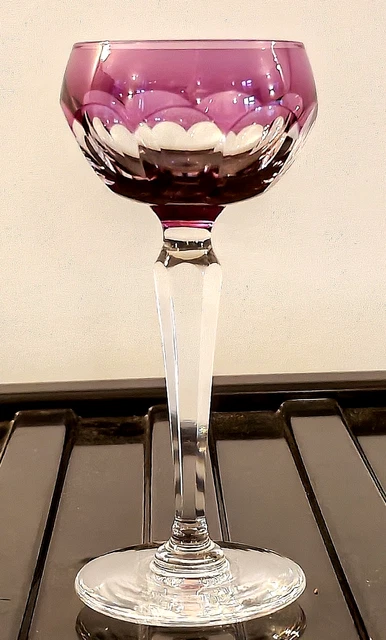 VAL ST LAMBERT Glass Tilly Small Hock Glass Mauve Purple £29.00 ...