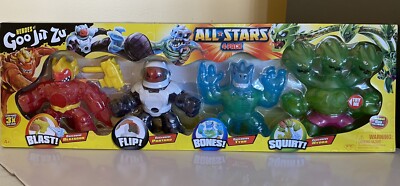 2022 HEROES OF Goo Jit Zu All Stars 4-Pack With Ultra Rare Hydra Figure ...