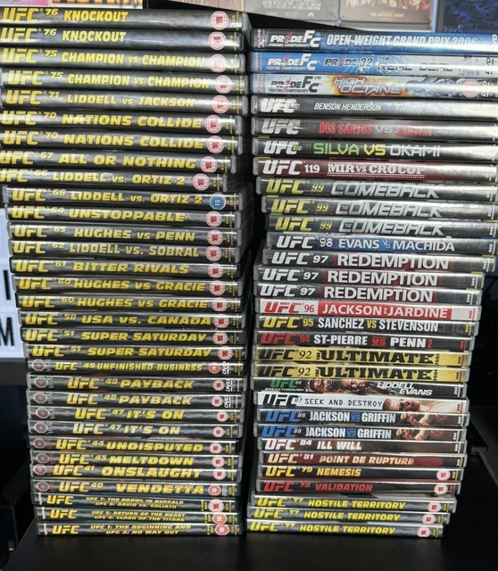 ULTIMATE FIGHTING CHAMPIONSHIP : UFC/PRIDE DVD Collection Bundle £40.00 ...