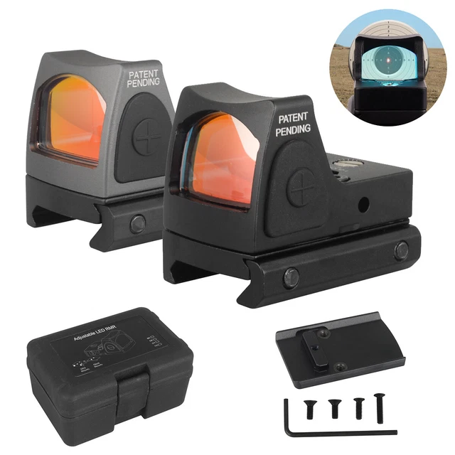 MINI RMR RED Dot Sight Collimator Glock /Rifle Reflex Pistol Scope fit ...