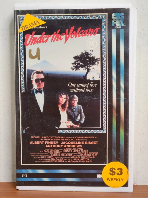 UNDER THE VOLCANO (VHS,1984) Big Box Ex Rental - CBS Fox $25.00 ...