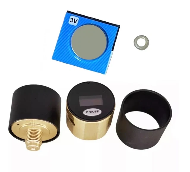 PCP BSP DIGITAL Pressure Gauge Paintball Manometer 1/8" 28mm diameter ...