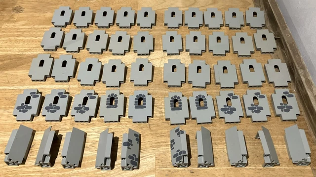 LEGO CLASSIC CASTLE grey Wall Panels Corners job lot x50 £34.95 ...