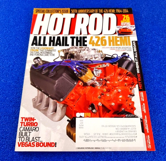 HOT ROD: ALL Hail The 426 Hemi Legendary Daytona Engine April 2014 ...