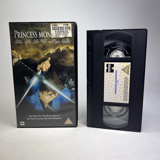 PRINCESS MONONOKE - Studio Ghibli - Anime VHS Video Tape £60.00 ...