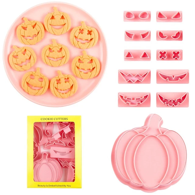 EXQUISITE CUTTING TECHNOLOGY Hollow Pumpkin Head Cookie Cutter Set Eco ...