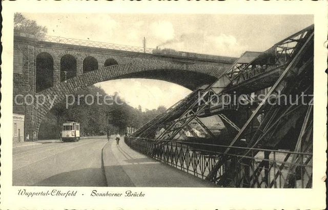 ELBERFELD WUPPERTAL SONNBORNER Brücke Schwebebahn Strassenb EUR 5,90 - PicClick DE