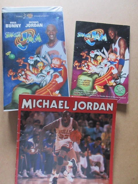 MICHAEL JORDAN SPACE JAM LOT - VHS MOVIE & BOOK AND bonus book £13.23 ...